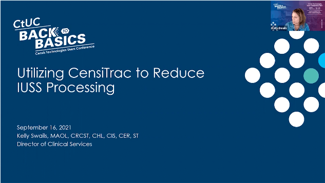 CtUC 2021 | Utilizing CensiTrac to Reduce IUSS Processing