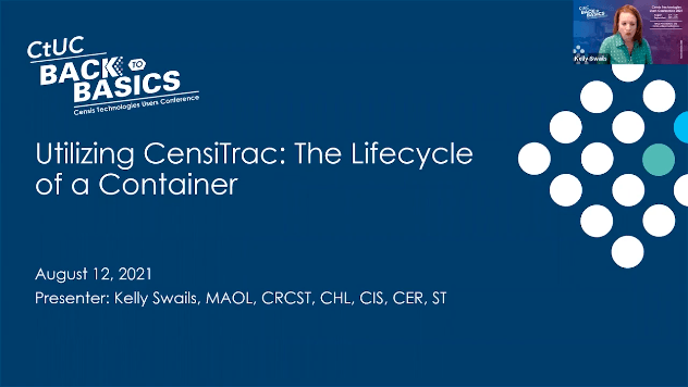 CtUC 2021 | Utilizing CensiTrac: The Lifecycle of a Container